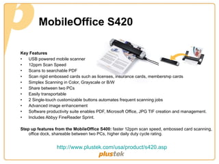 Plustek Scanners for Healthcare | PPT