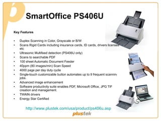 Plustek Scanners for Healthcare | PPT