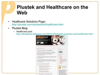Plustek Scanners for Healthcare | PPT