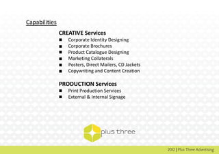 Plus Three Advertising | PDF