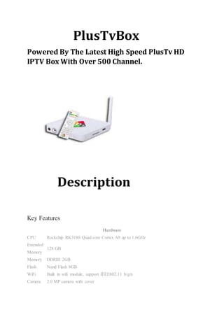 G Box Tv Box Channels