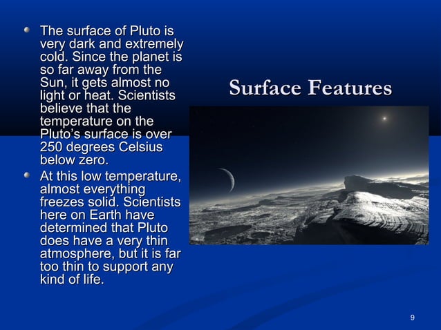 Pluto The Dwarf Planet | PPT | Geology | Science