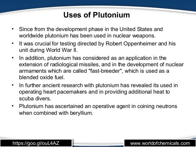 Plutonium & its important facts
