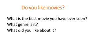 Movie Clips Comprehension | PPTX