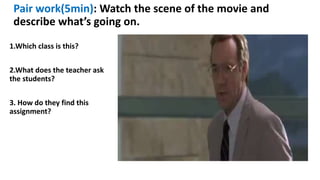 Movie Clips Comprehension | PPTX