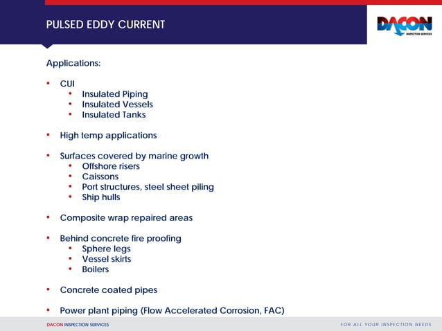 Pulsed Eddy Current Inspection (PEC) - Dacon Inspection Services | PDF ...