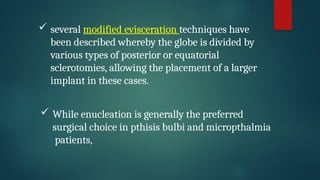 ENUCLEATION_and_EVISCERATION.pptx BY Dr Ravindrakumar | PPTX