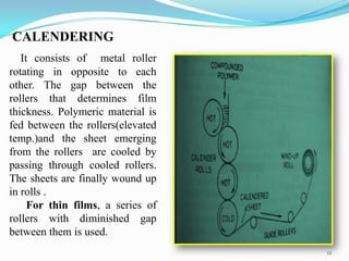Plymeric films devlopment and evaluation tech. | PPTX