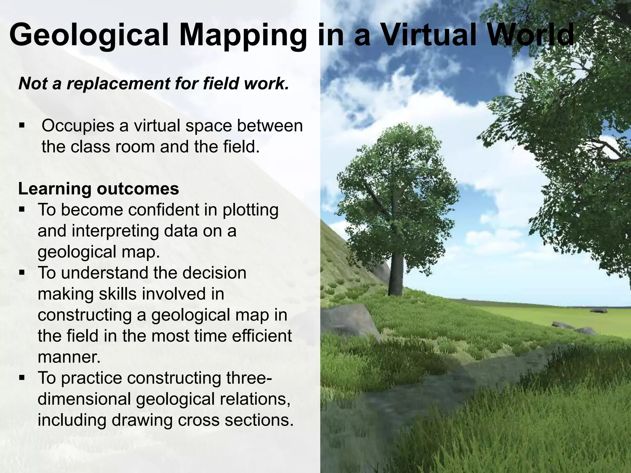 Geological Mapping Training in Virtual Environment | PPTX