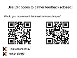 QR codes as a learning technology | PPT