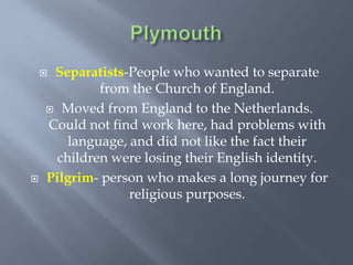Plymouth and mass bay colonies | PPT