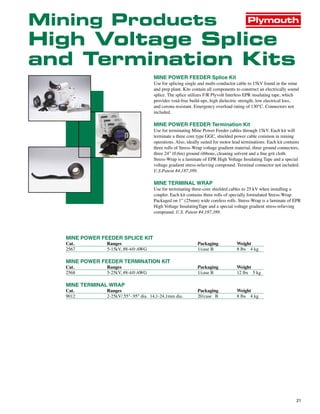 Plymouth Tapes - Electrical Tapes, Mining Tapes & Telecom Tapes | PDF
