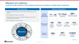 Mavenir: Network Transformation for 5G Services | PPTX