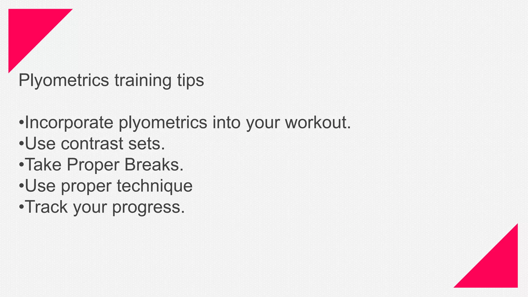 The benefits of Plyometrics | PPTX