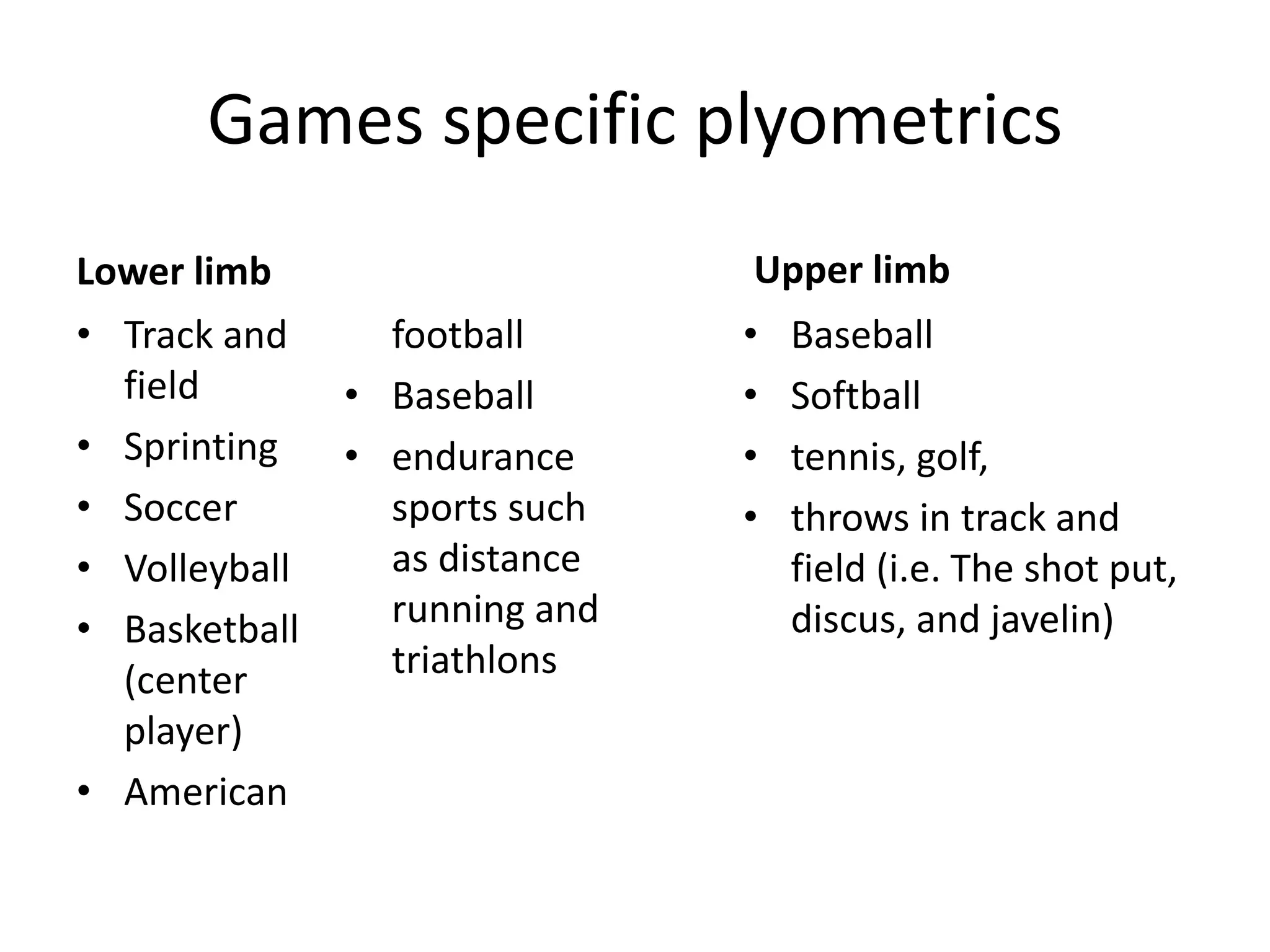 plyometrics training in athletes and the science behind it | PPT