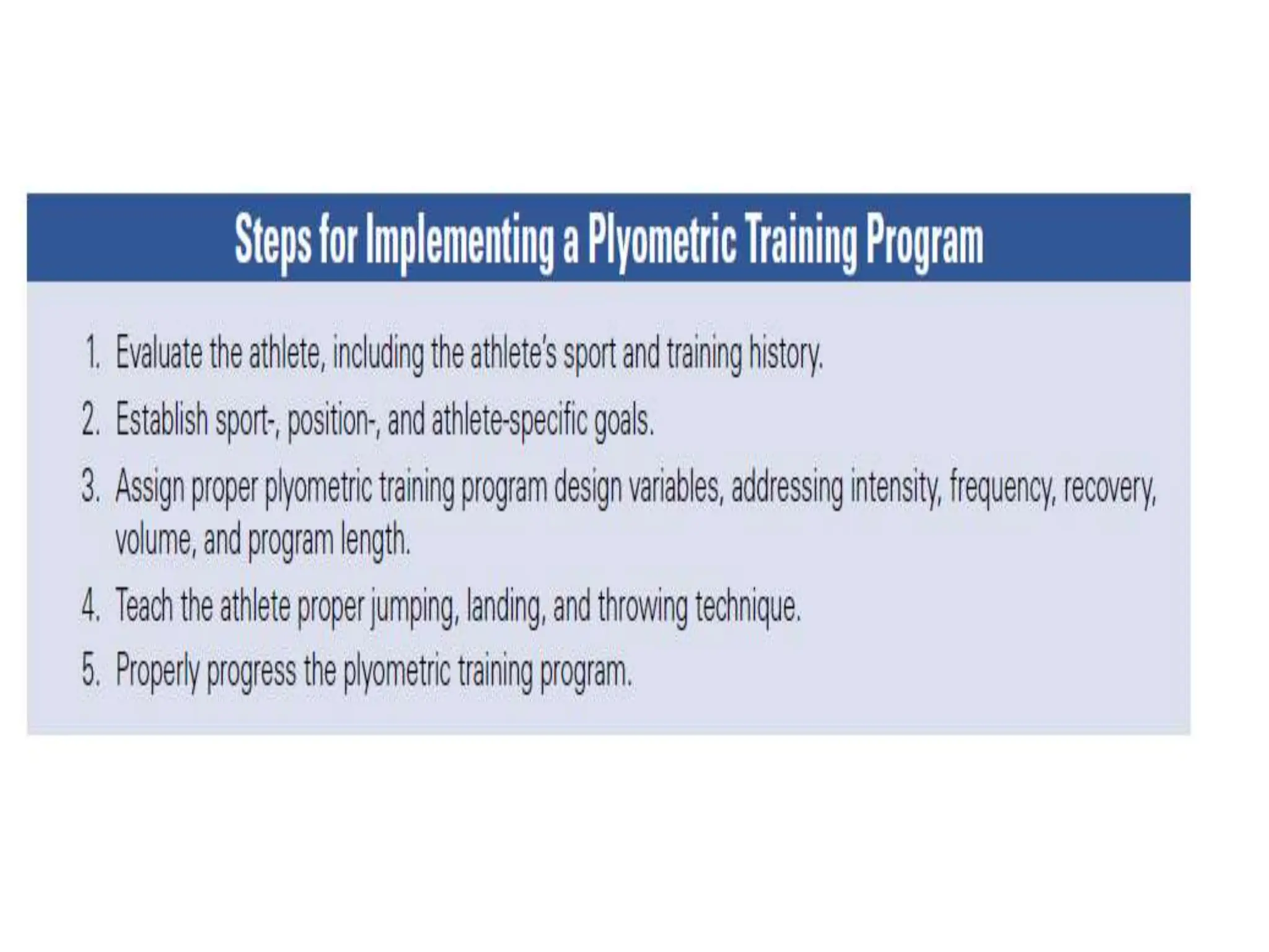 plyometrics training in athletes and the science behind it | PPT