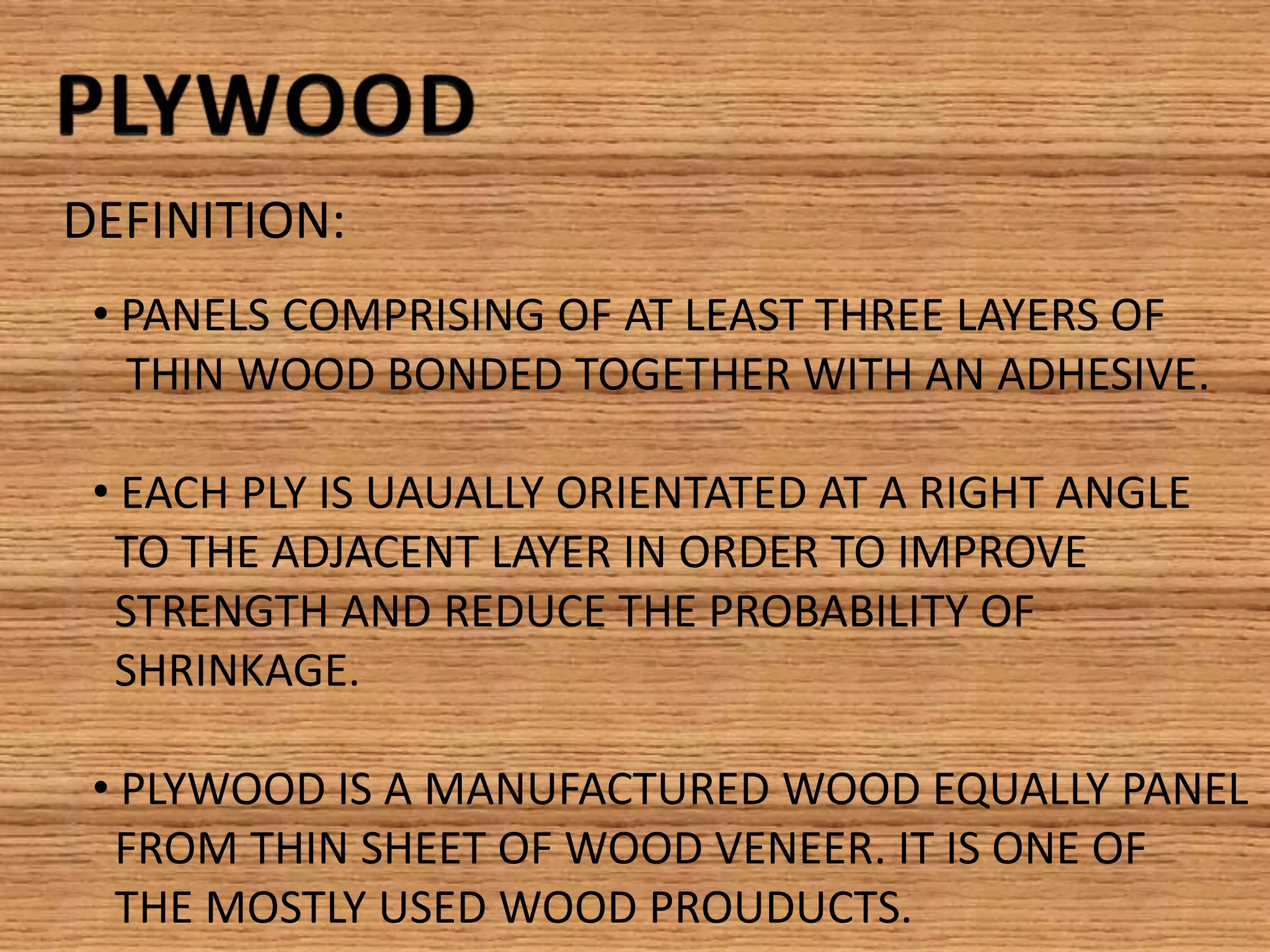PLYWOOD | PPTX