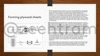 Plywood types, uses & manufacturing | PDF