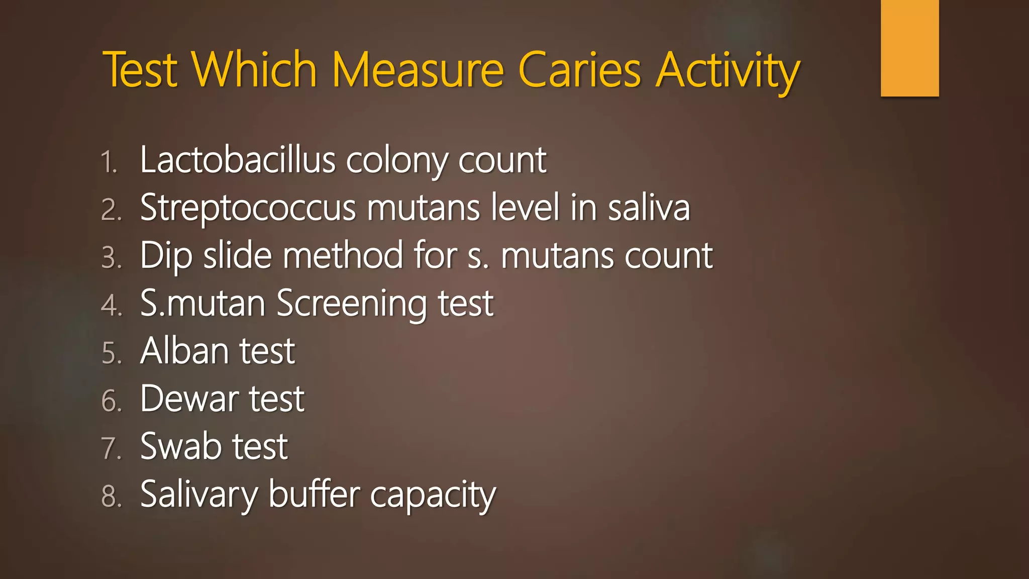 Caries activity test.pptx_2020 | PPTX