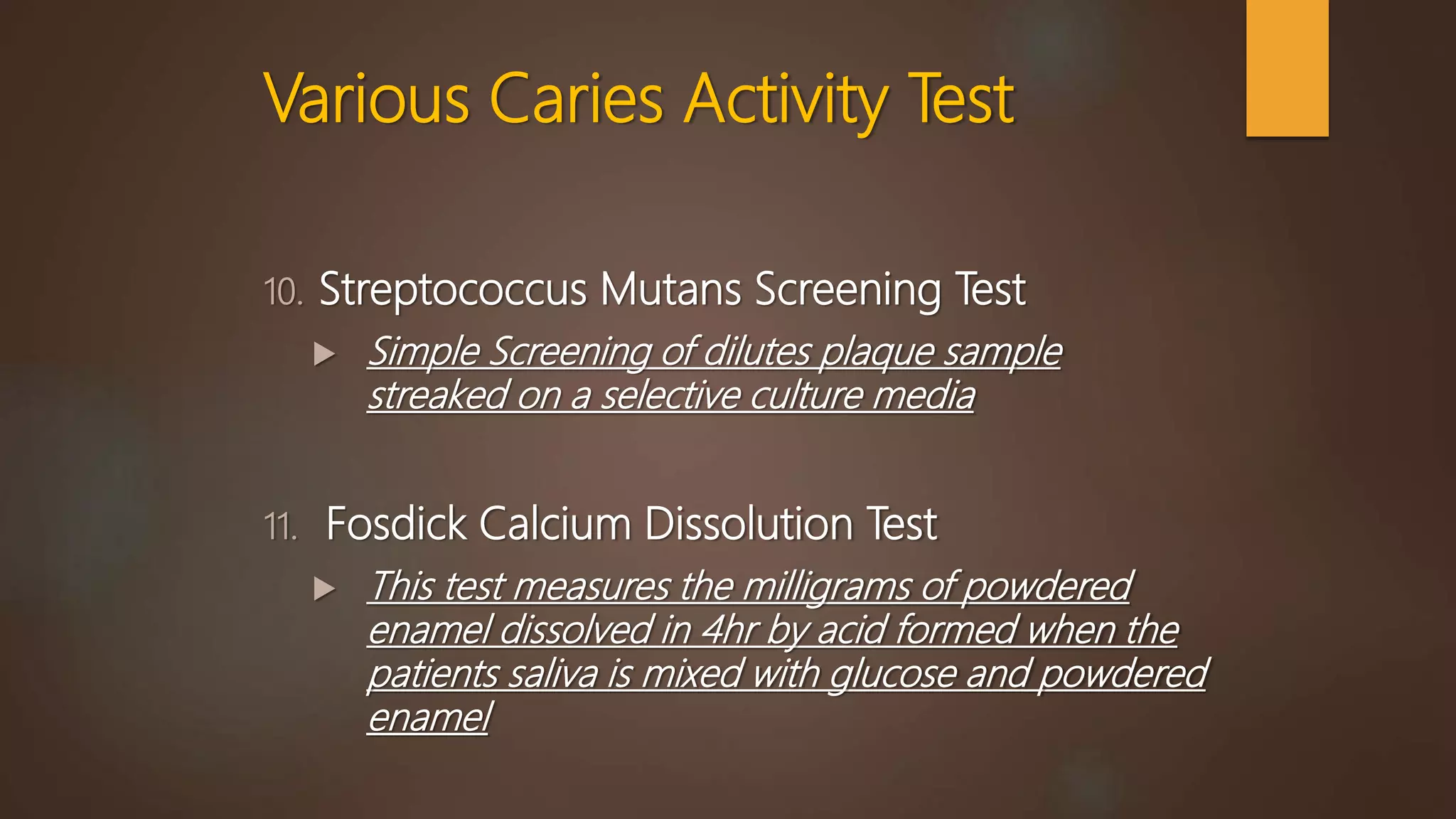 Caries activity test.pptx_2020 | PPTX