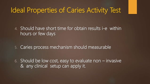 Caries activity test.pptx_2020 | PPTX | Oral care | Personal Care