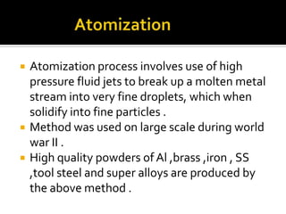 atomization process | PPTX