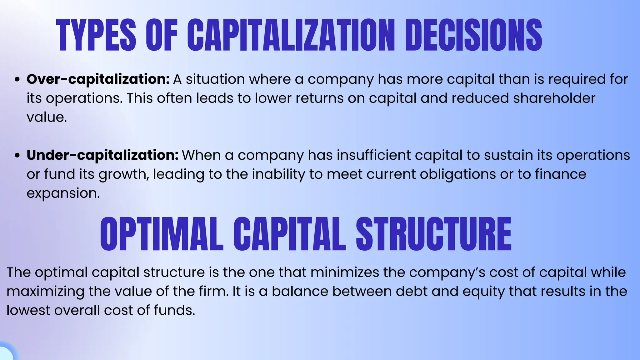 PM- Capitalization and its components, importance and limitations | PPT