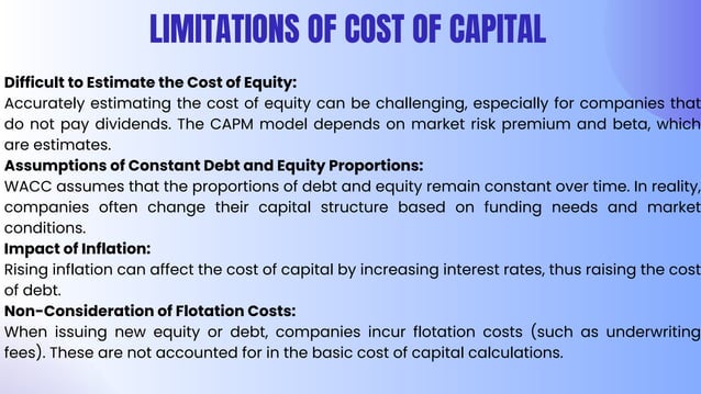 PM- Capitalization and its components, importance and limitations | PPT