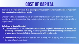 PM- Capitalization and its components, importance and limitations | PDF