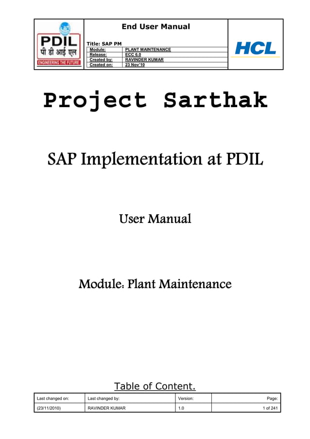 Pm end-user-manual | PDF