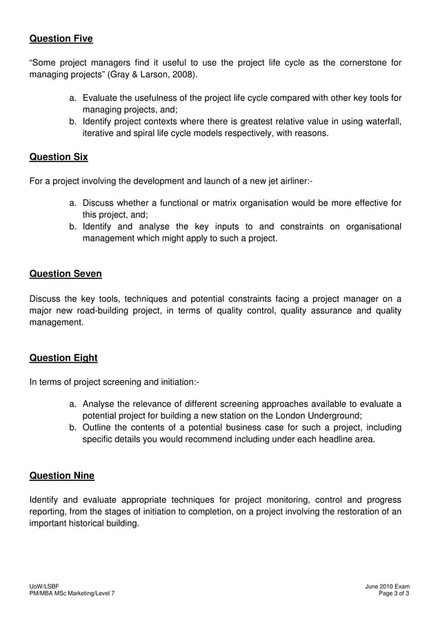 imc exam paper | PDF