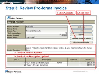 Project Managers can now Review (including a Pro-Forma View) and ...