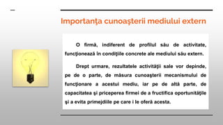 Mediul extern de marketing al firmei - micromediul | PPTX