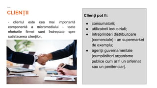 Mediul extern de marketing al firmei - micromediul | PPTX