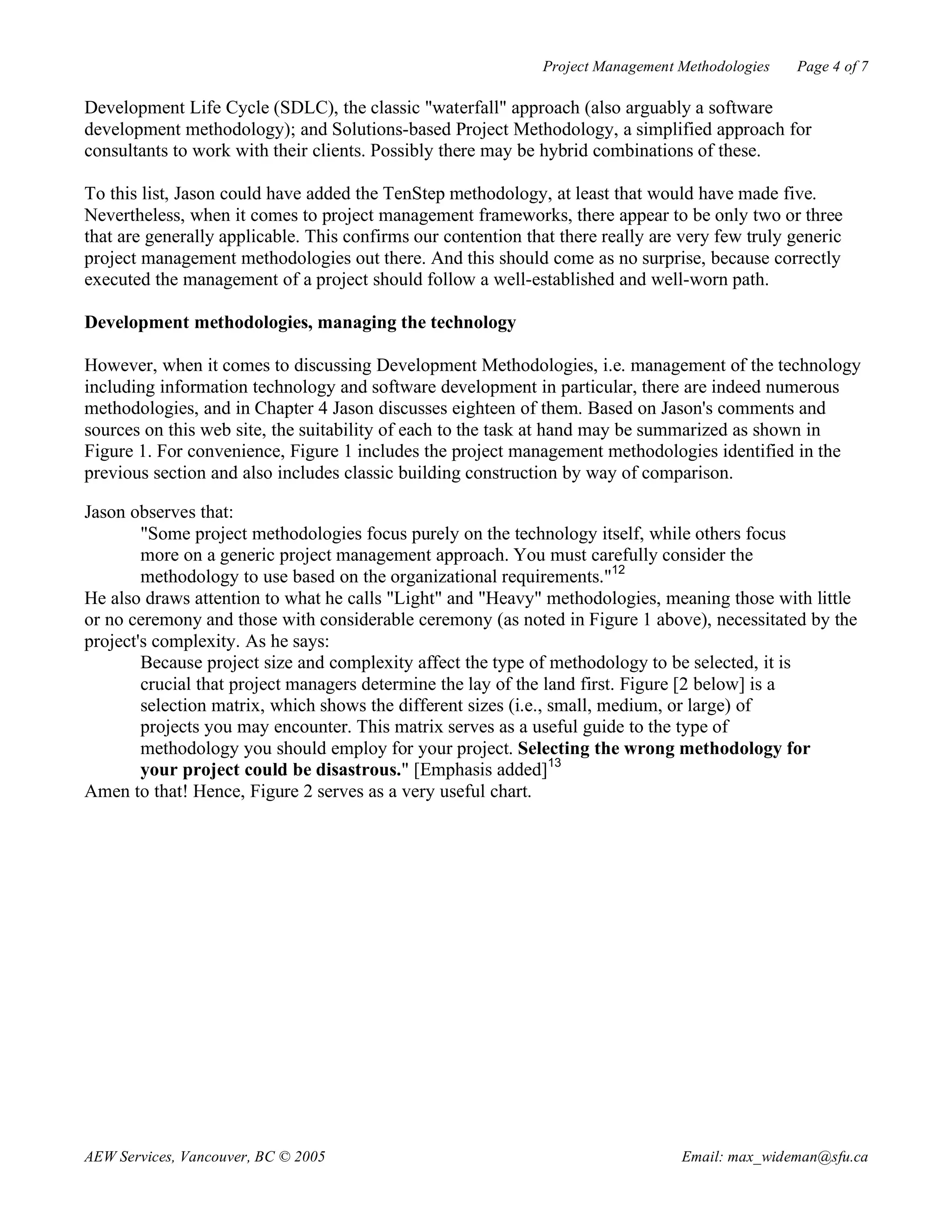 Pm Methodologies Ppt