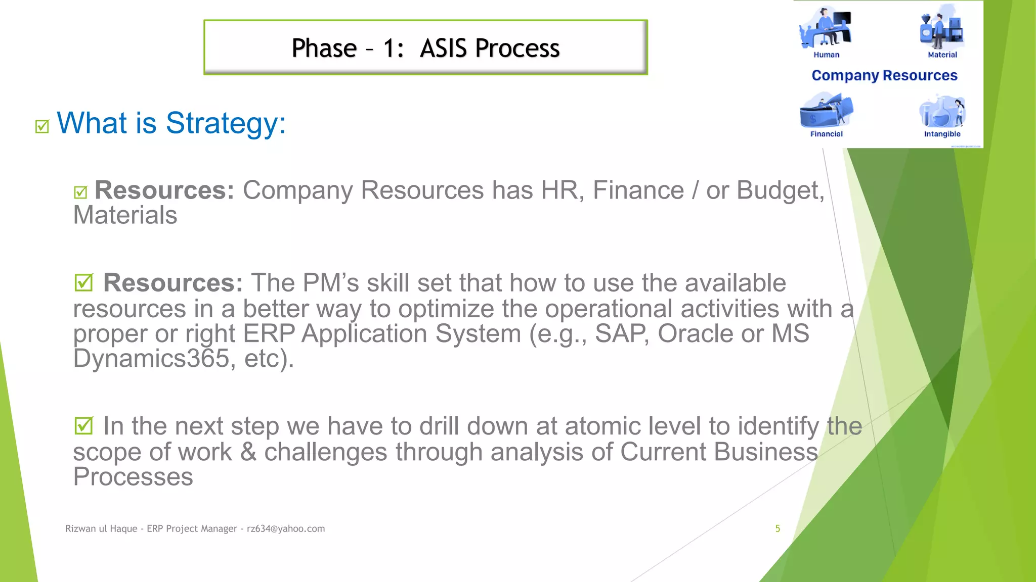 Project Management - Phase 1: ASIS Preparation | PDF