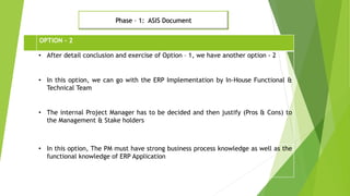 Project Management - Phase 1: ASIS Preparation | PDF