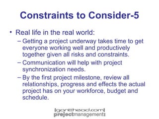 Pm risks-and-constraints | PPT