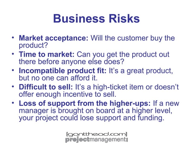 Pm risks-and-constraints | PPT | Business | Business and Finance
