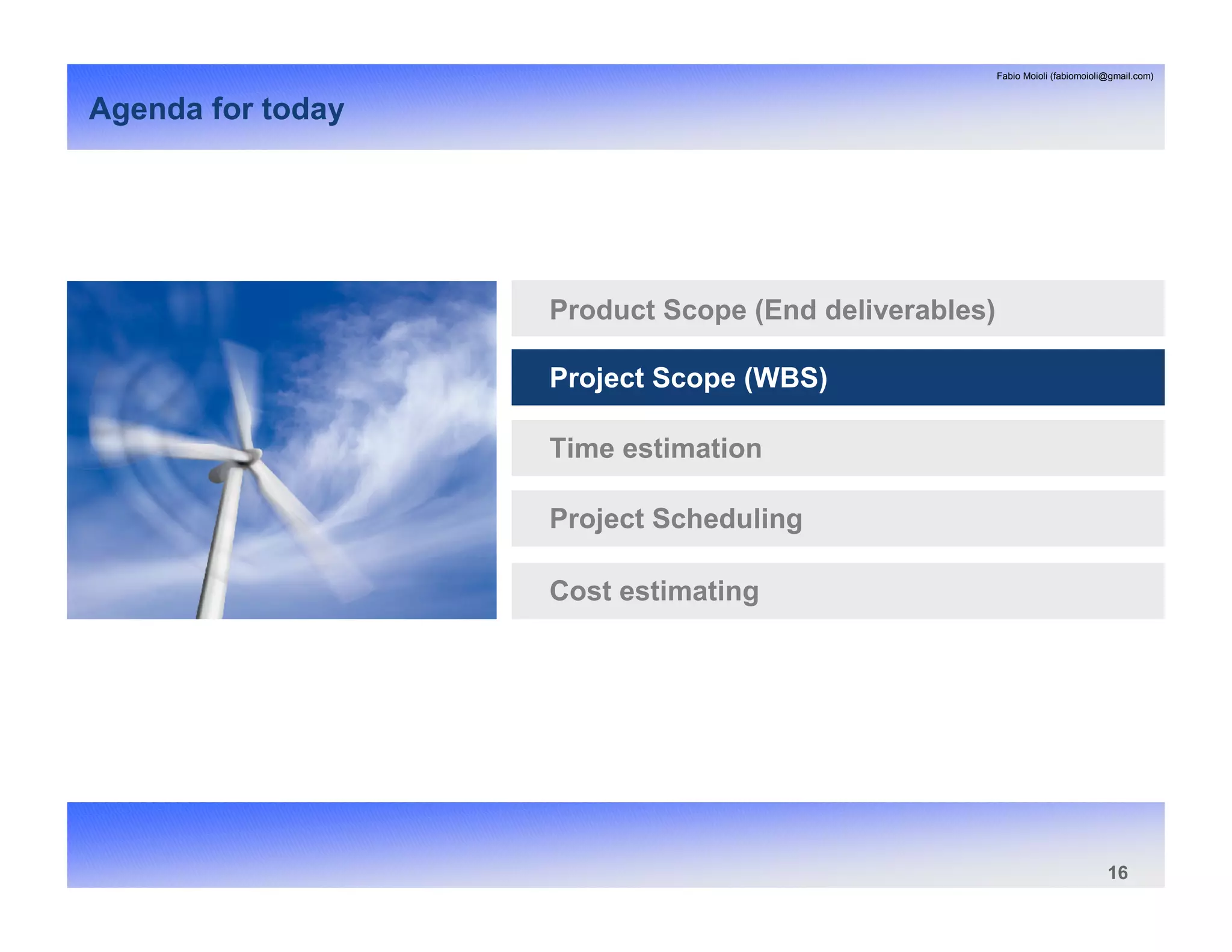 Project Management - Module 3 Training (Fabio Moioli) | PPT