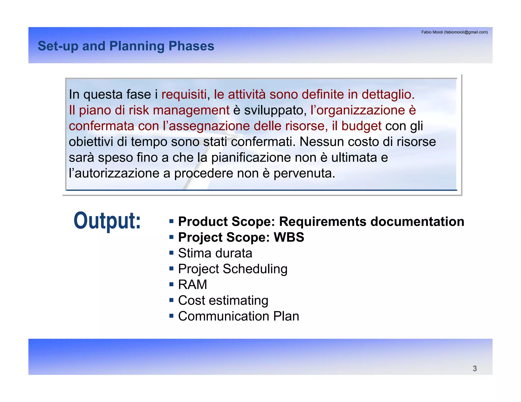 Project Management - Module 3 Training (Fabio Moioli) | PDF | Business | Business and Finance