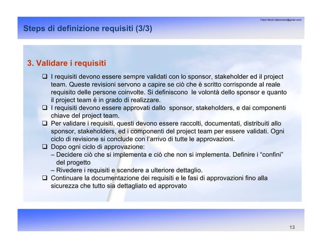 Project Management - Module 3 Training (Fabio Moioli) | PDF | Business | Business and Finance