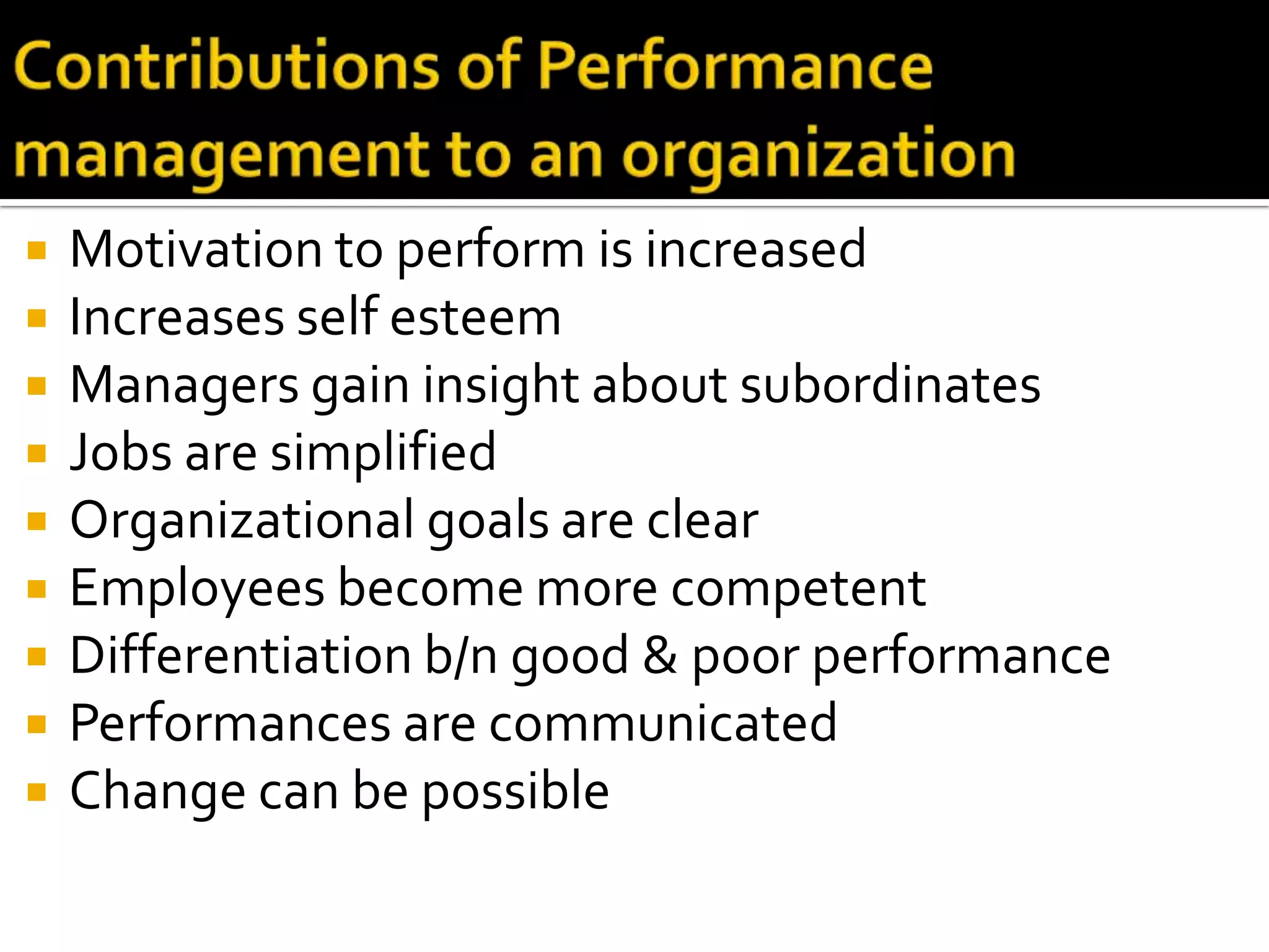 Performance management | PPTX