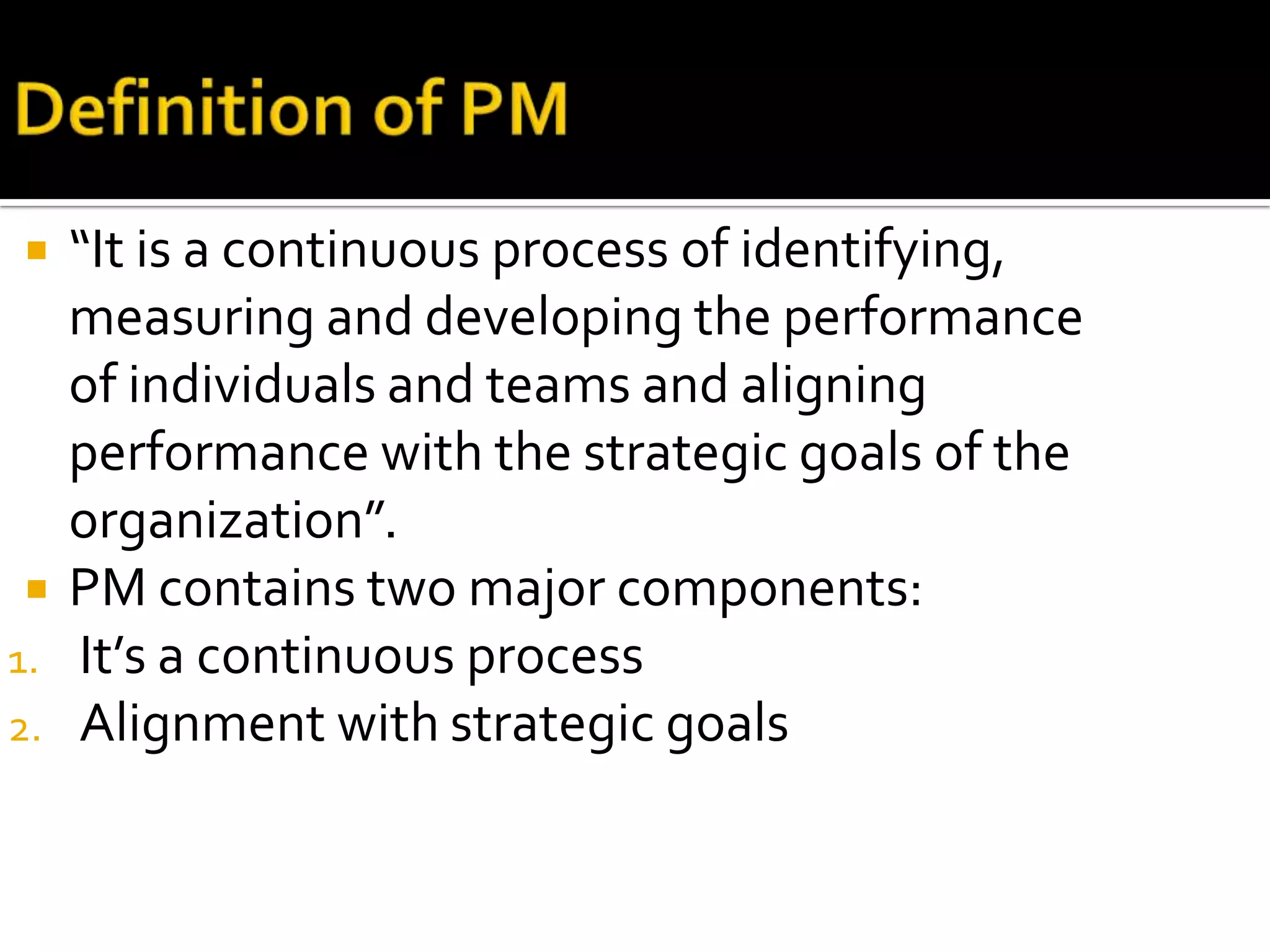 Performance management | PPTX