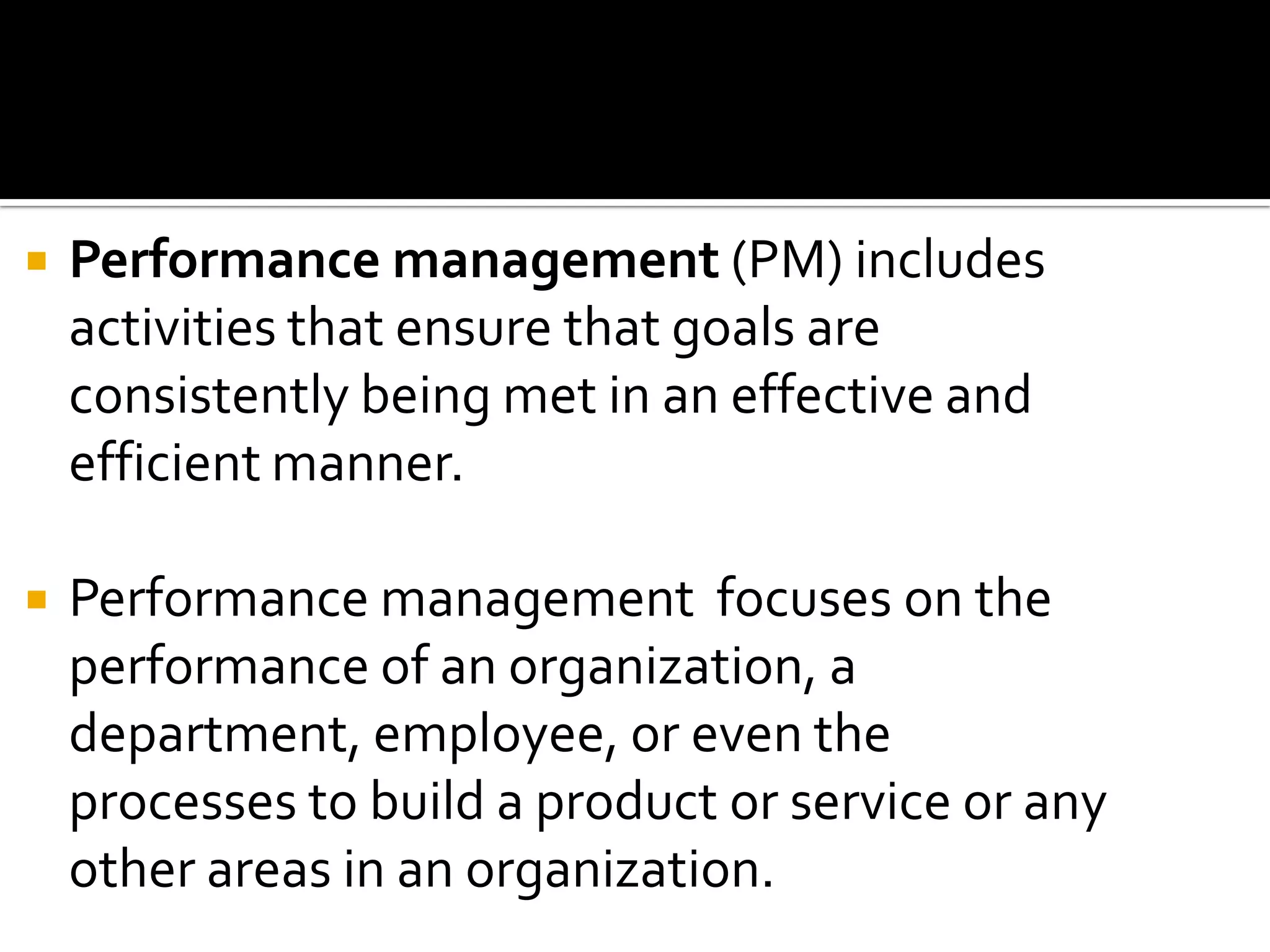 Performance management | PPTX