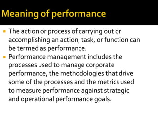 Performance management | PPTX