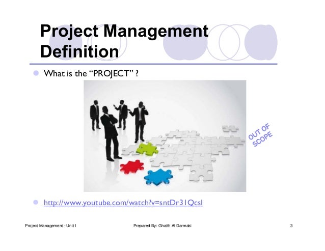 Project Management: Unit I - introduction