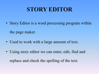 Page maker - working with text | PPTX