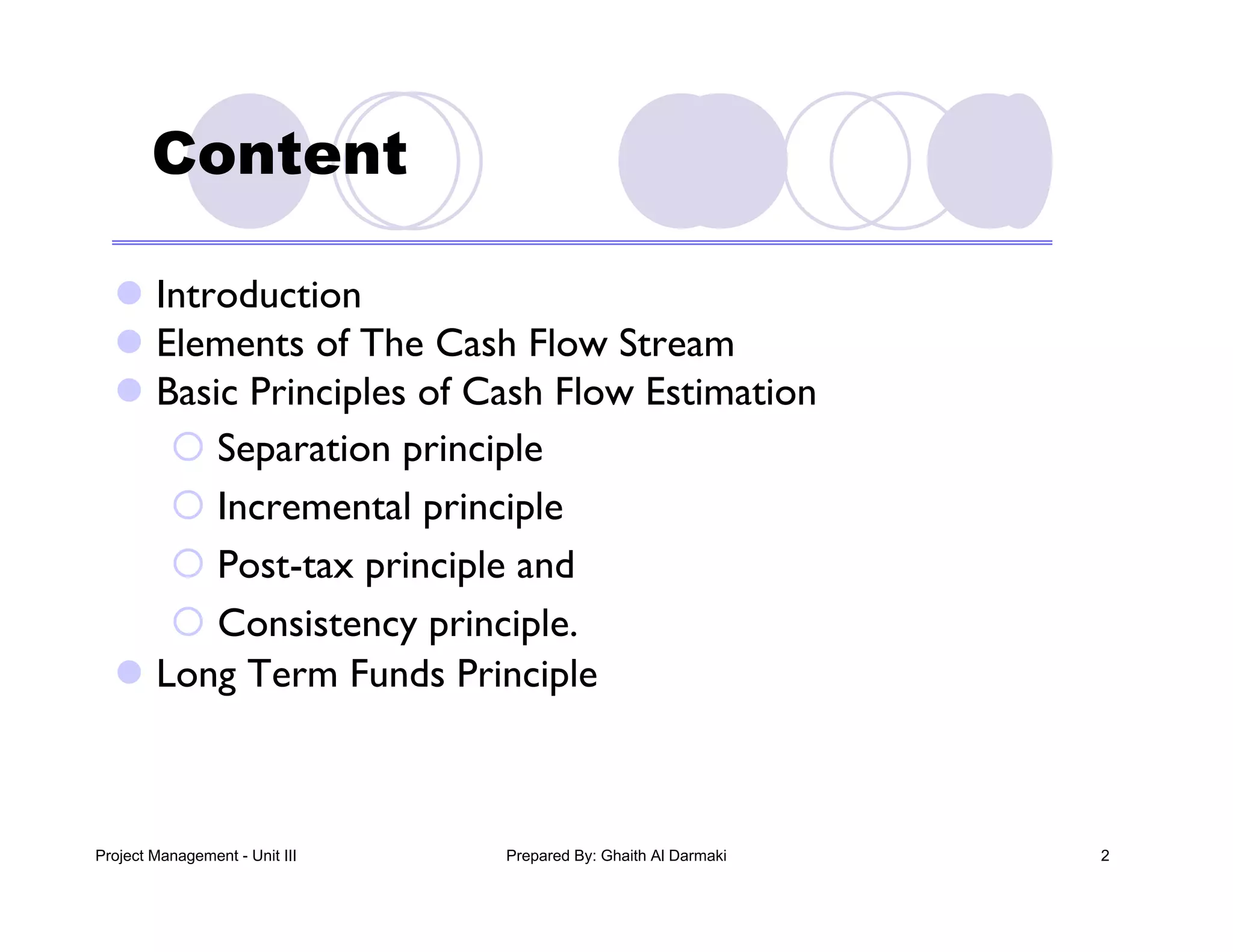 PM Unit III - Project Cash Flows | PDF