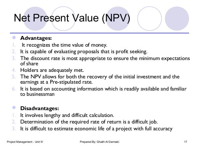 Project Management: Unit IV - Project Appraisal Criteria